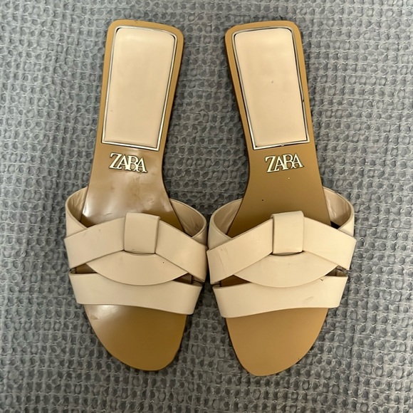 Zara | Shoes | Zara Genuine Leather Sandals | Poshmark
